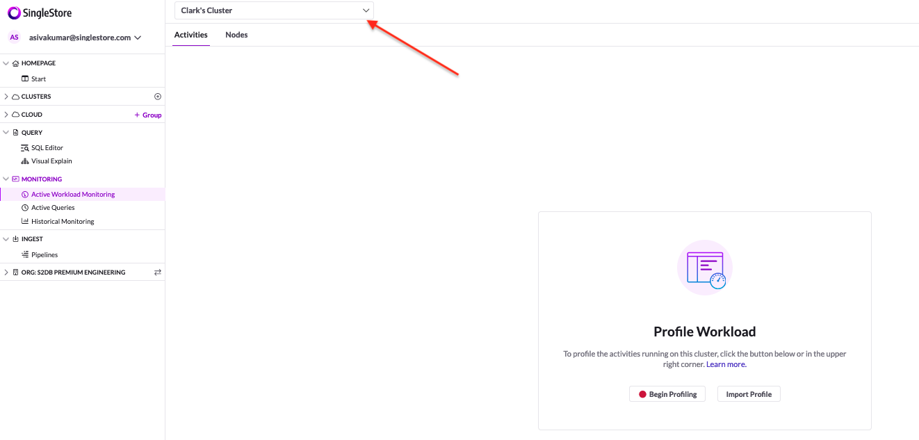 Active Workload Monitoring in SingleStoreDB Cloud – SingleStore Support